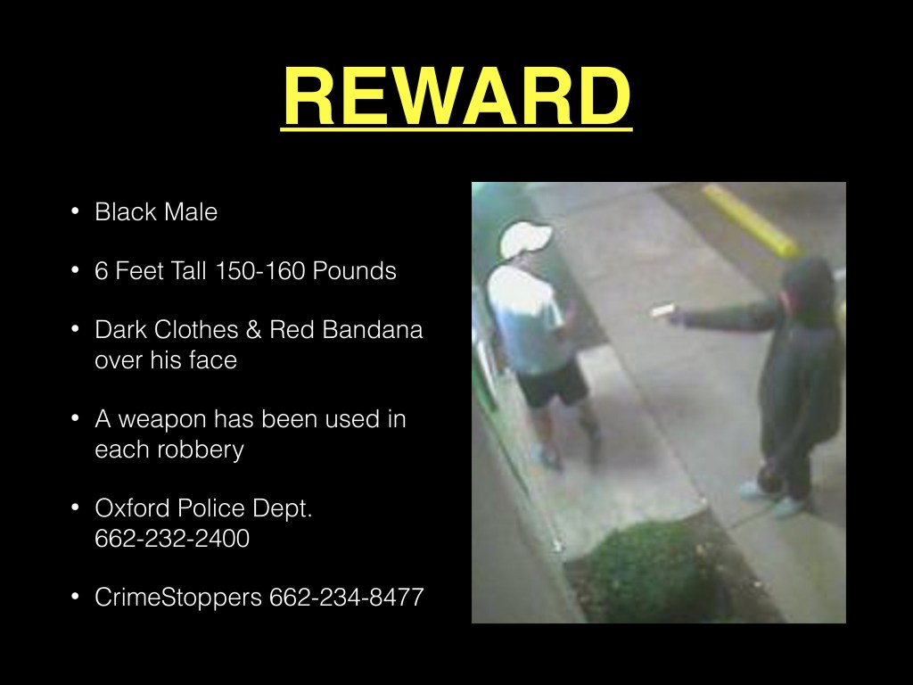 Police posting flyer about robbery - The Oxford Eagle | The Oxford Eagle