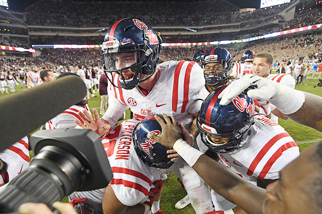 Shea Patterson has record night, leads Rebels past No. 8 Texas A&M in ...