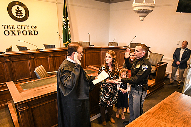 “Serve With Love and Compassion”: Jeff McCutchen sworn in as Oxford’s ...