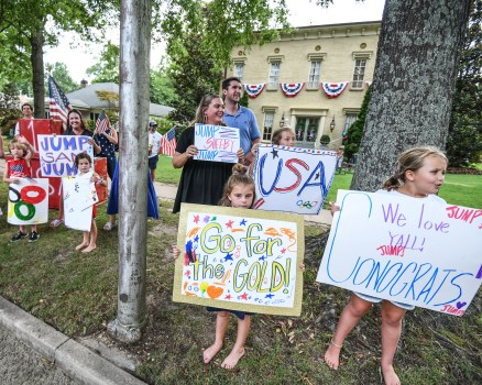 JUMP OXFORD JUMP: City holds send-off parade for hometown Olympians ...