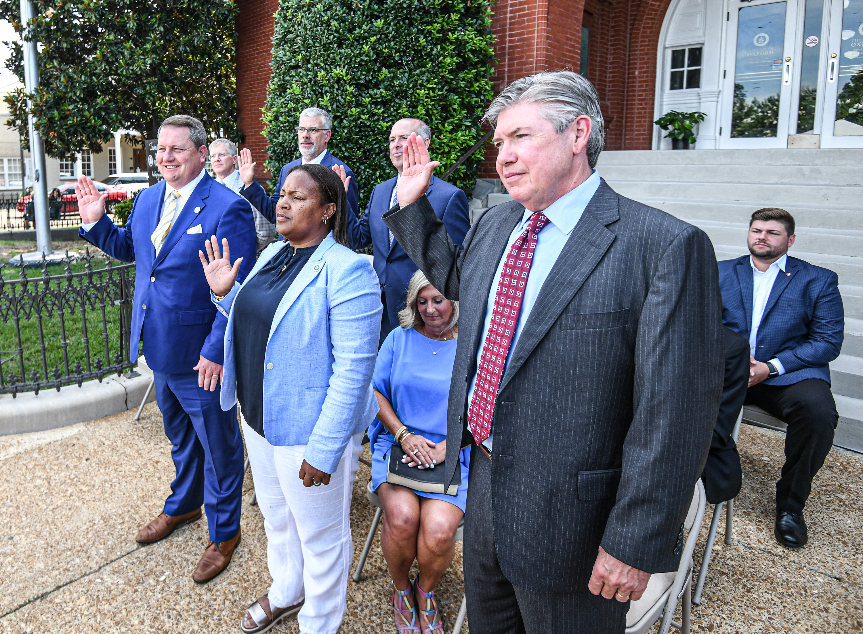Inauguration 2021: Oxford Mayor Robyn Tannehill and Board of Aldermen ...