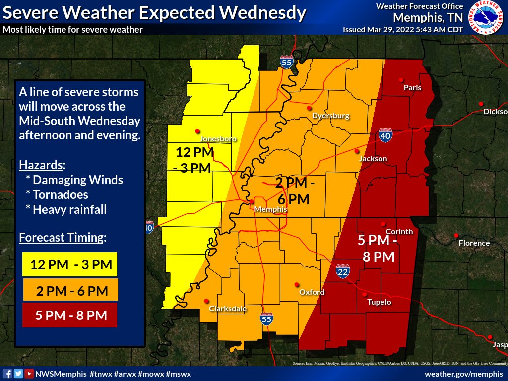 Lafayette County under Moderate Risk of Severe Weather for Wednesday ...