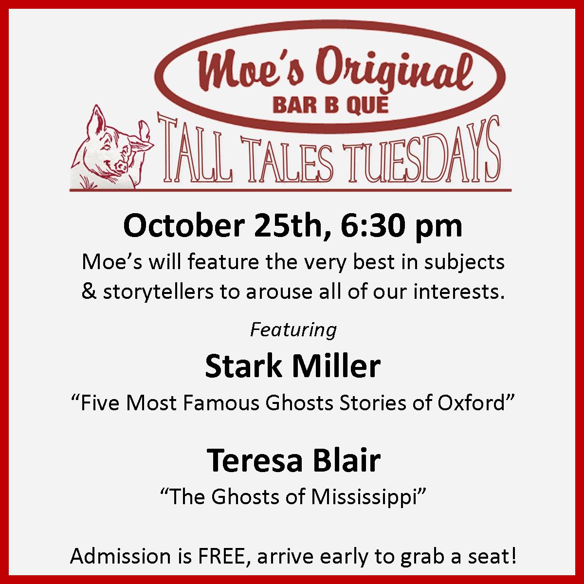 Moe’s BBQ launches Tall Tales Tuesdays | The Oxford Eagle