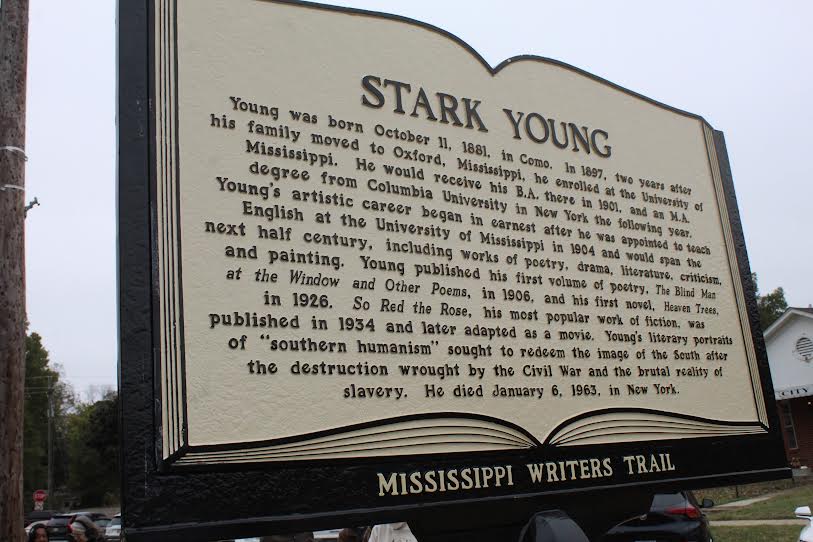 Marker lauds work of Stark Young, famous author of So Red The Rose ...
