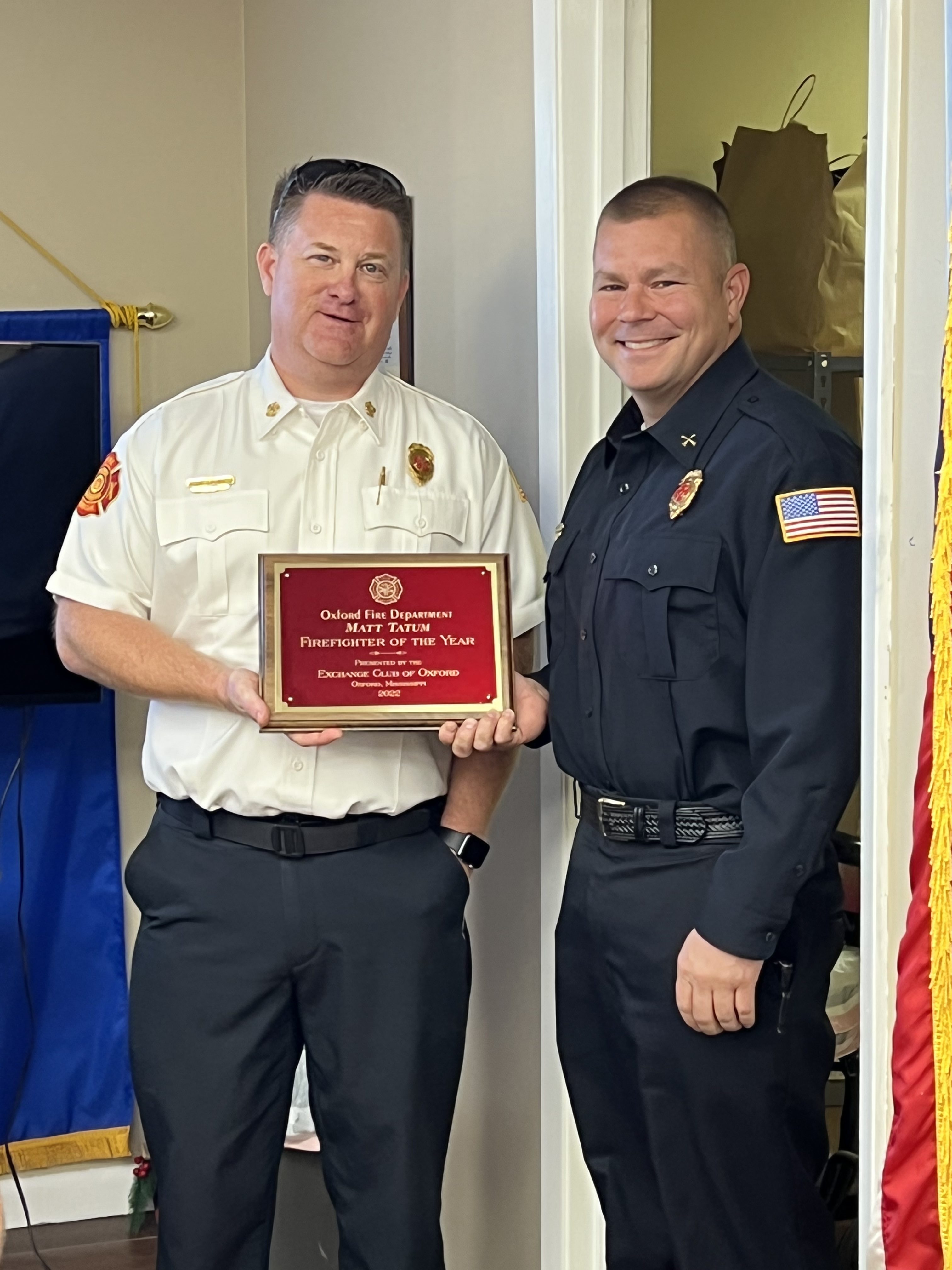 City, county firefighters of the year honored | The Oxford Eagle