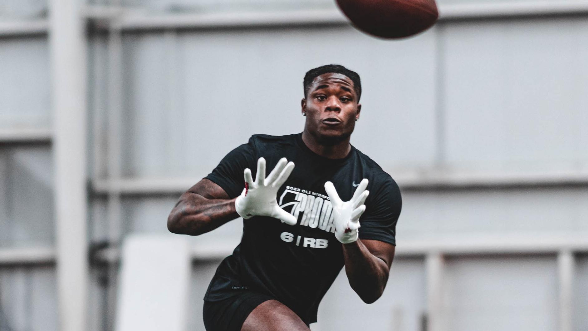 Ole Miss Football Player Running