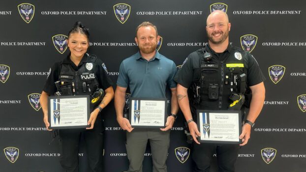 OPD awards three with Blue Line Awards | The Oxford Eagle