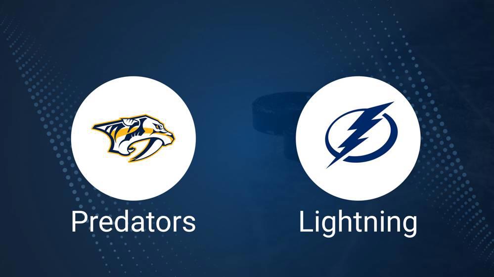 Where to Watch Nashville Predators vs. Tampa Bay Lightning on TV or ...