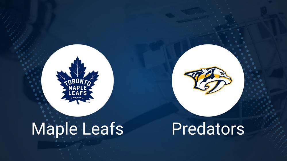 How to Pick the Maple Leafs vs. Predators Game with Odds, Spread ...
